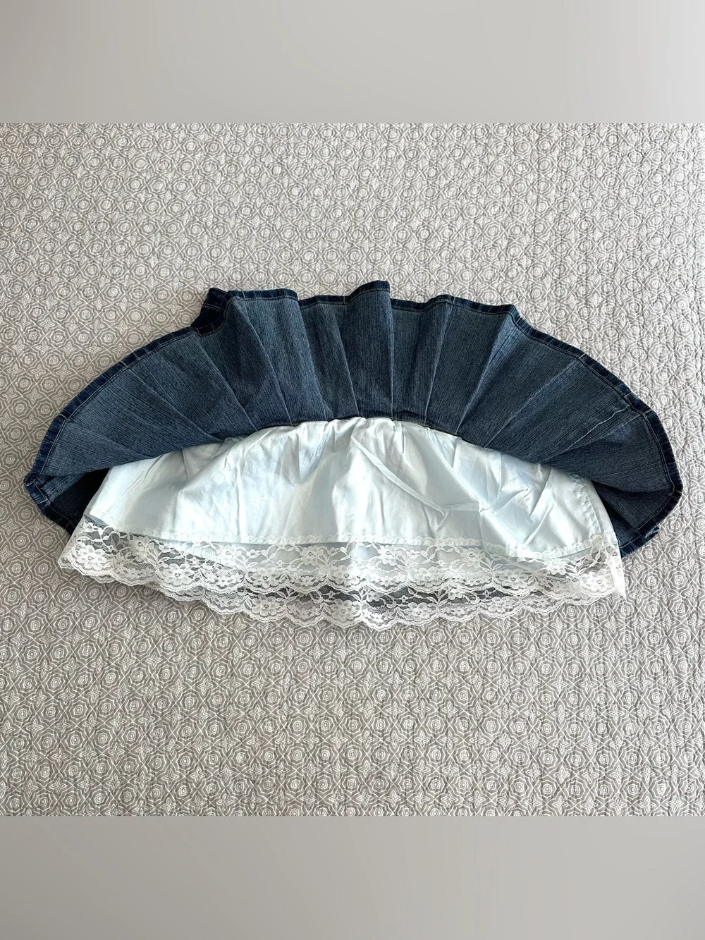 Vintage | Skirts | Vintage Y2k Cool Wear Jeans Denim Pleated Mini Skirt ...